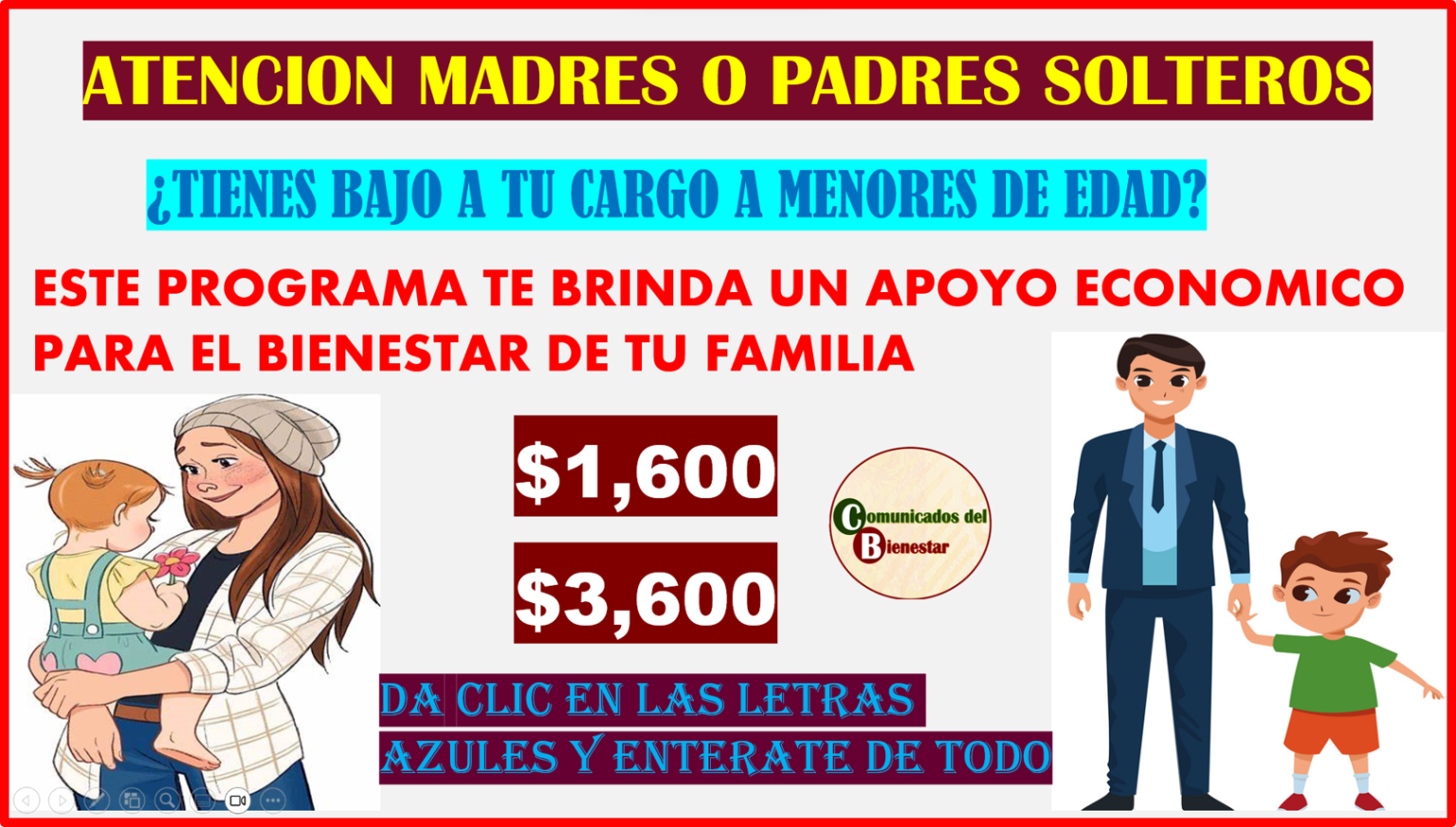 ≫ ATENCION ERES MADRE O PADRE SOLTERO ESTE PROGRAMA ES UN GRAN APOYO ...